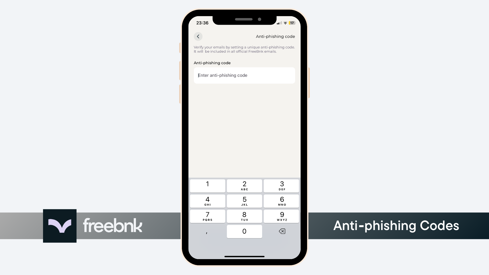 Anti-phishing Code - FreeBNK